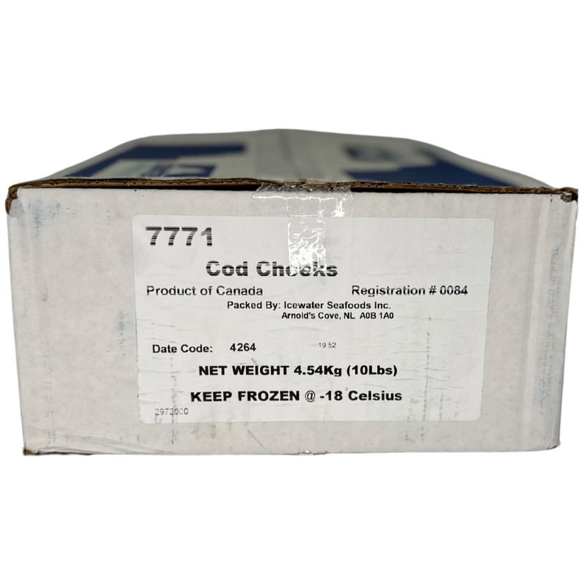 10lb Box, Wild, Newfoundland Cod Cheeks (Arnold’s Cove, NL) – Coldwater ...